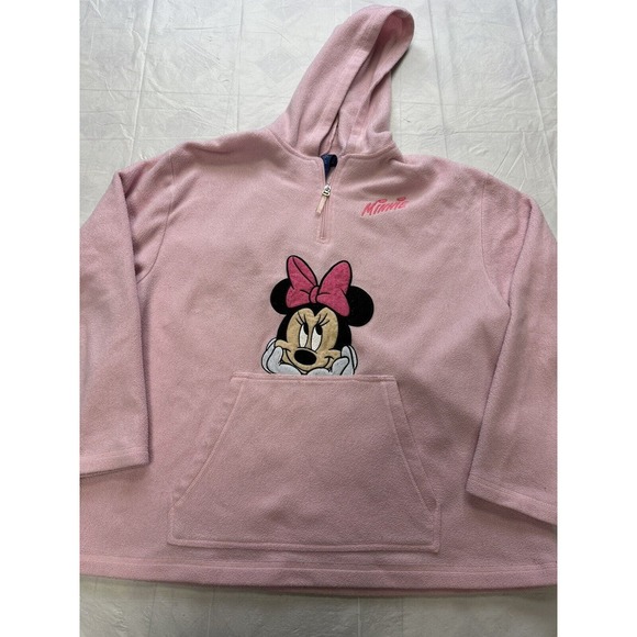 Disney | Tops | Vintage Disney Hoodie Fleece Minnie Mouse 9s Y2k Womens ...